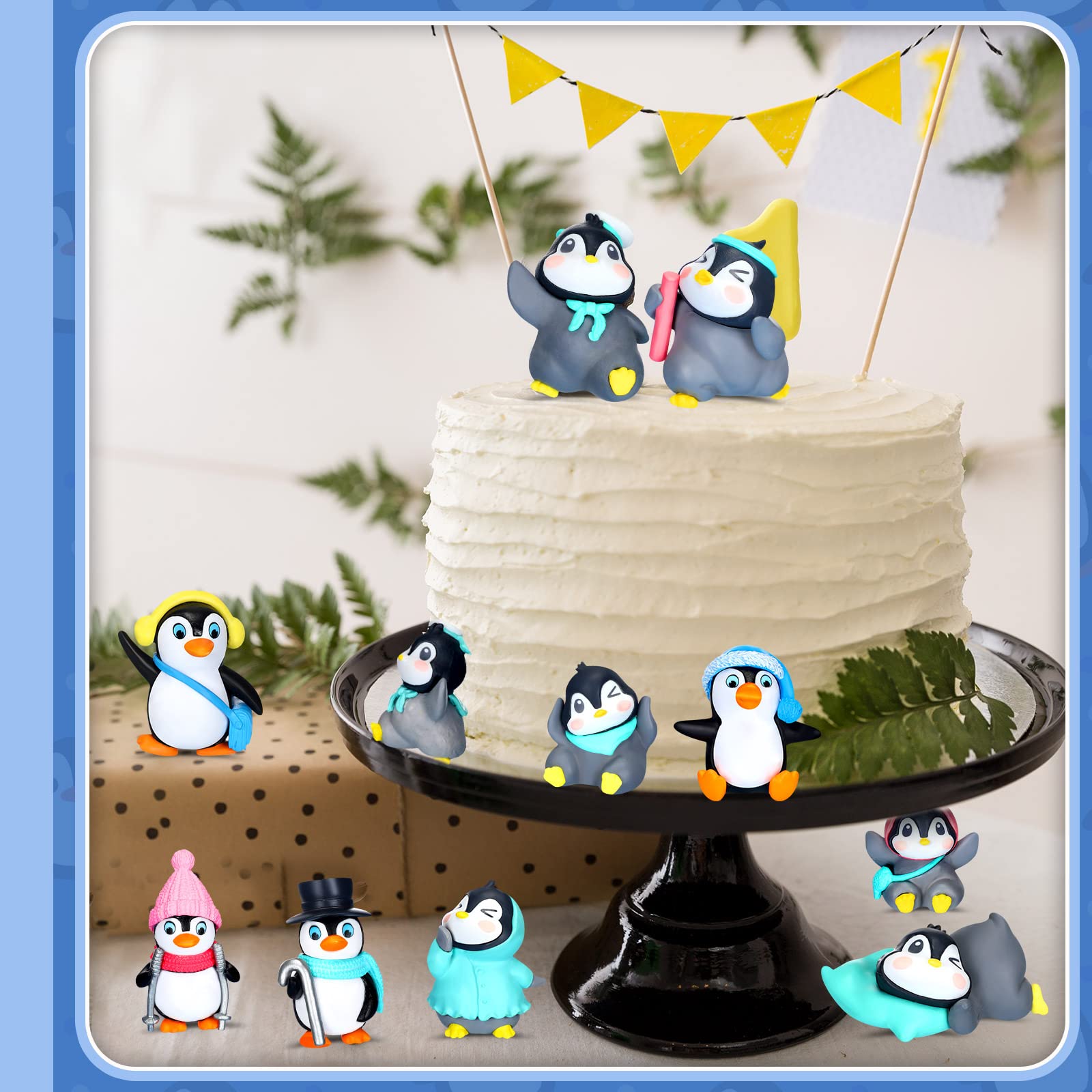 Mua Macarrie 30 Pcs Penguin Figurines Cute Penguin Characters Toys Mini ...