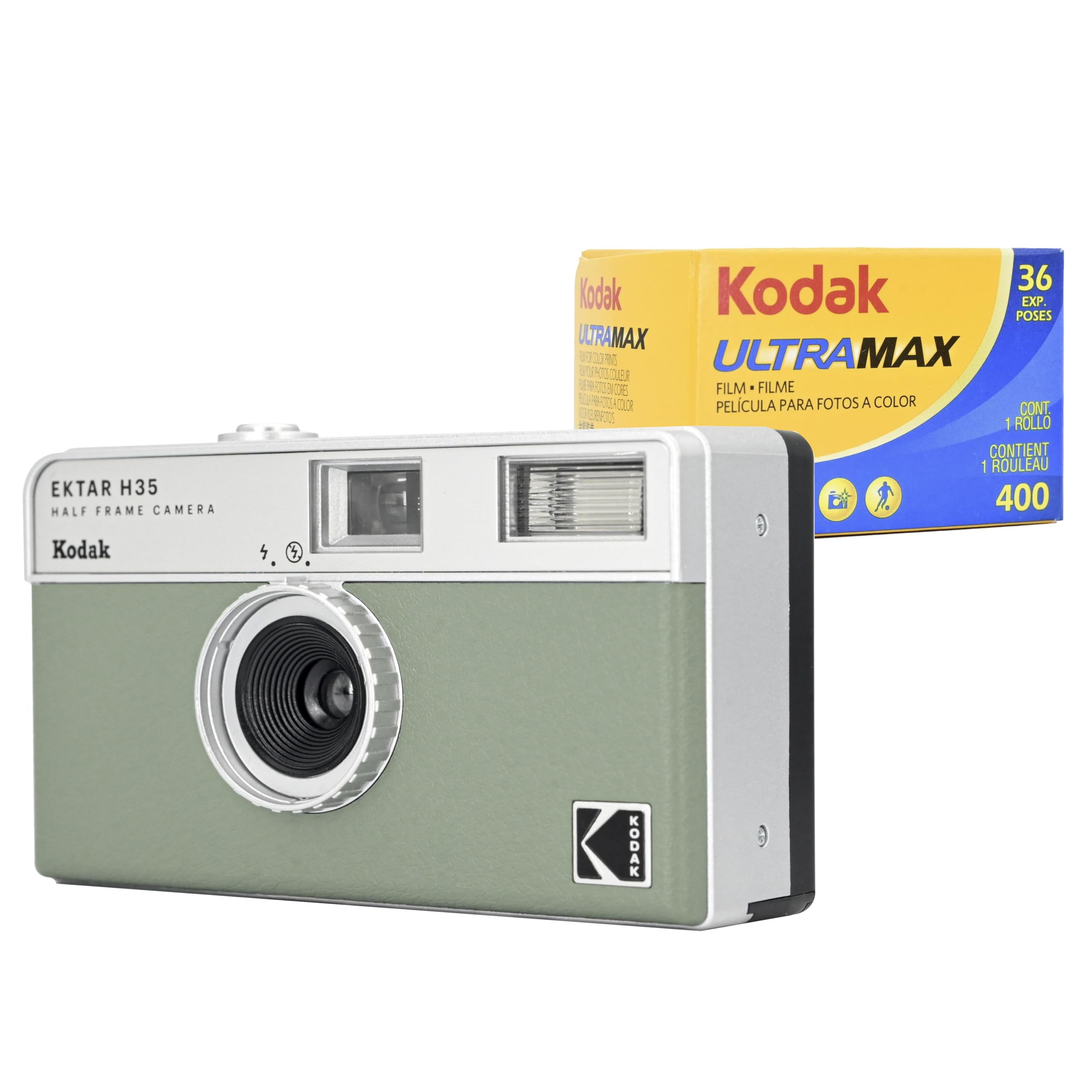 Mua KODAK EKTAR H35 Half Frame Film Camera (Sage) Bundle with Kodak Ultramax 400/36EXP 35mm Roll ...