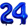 Amazon.com: Navy Blue 24 Number Balloons, 40 Inch Giant Number 24 ...
