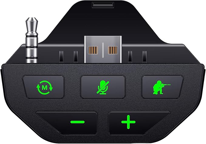 Amazon.com: ECHTPower Headset Adapter for Xbox One, Xbox Series X|S ...