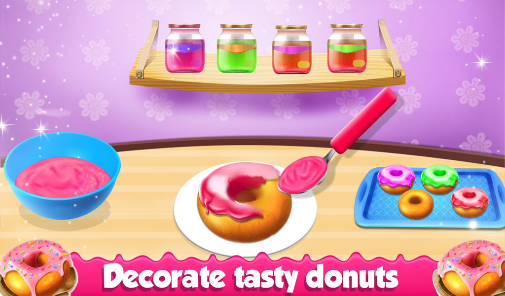 Donuts Factory Baking Game: Crazy Chef Donut Cooking Games:Amazon.com ...