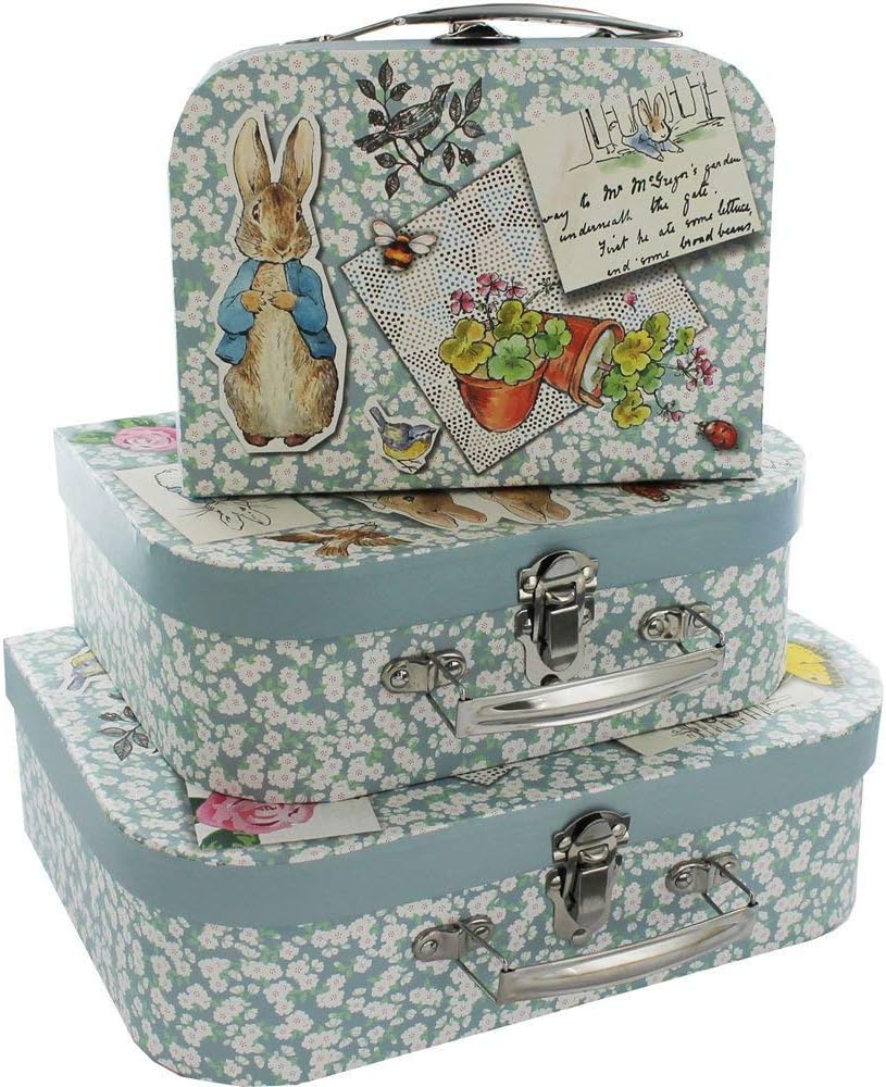 Beatrix Potter Peter Rabbit Storage Suitcases - Set of 3: Amazon.co.uk ...