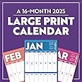 Amazon.com: 2025 Large Print Wall Calendar: 9781438898773: Trends ...