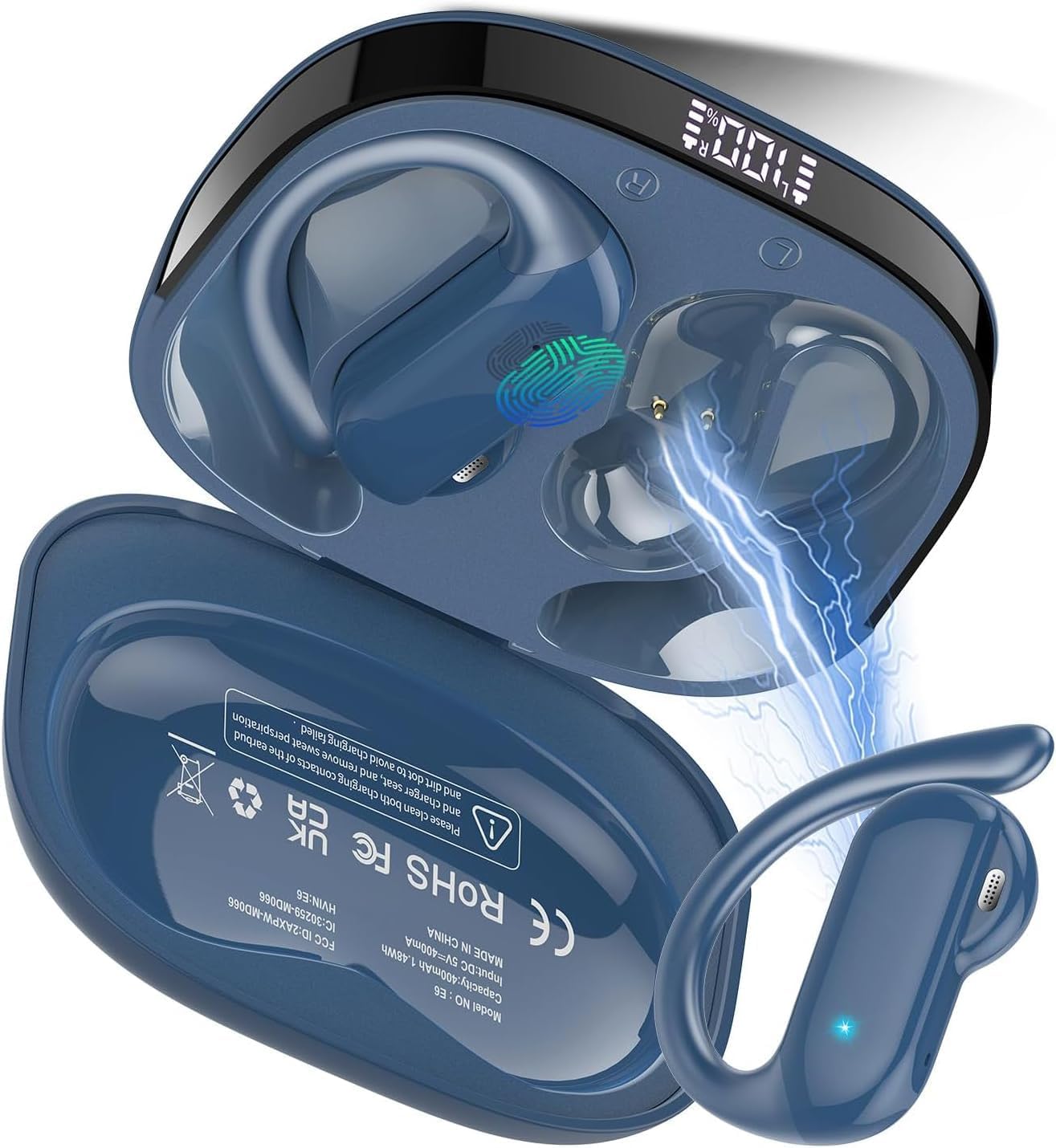 DUSONLAP Open Ear Earbuds, Dark Blue for sale | Delran, NJ | Nellis Auction