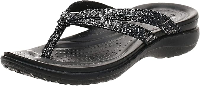 Crocs Chanclas Capri con tiras | Casual Cómodas Sandalias Chancletas ...