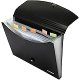 AmazonBasics Expanding File Folder, Letter Size (Fits A4 Paper) - Black ...