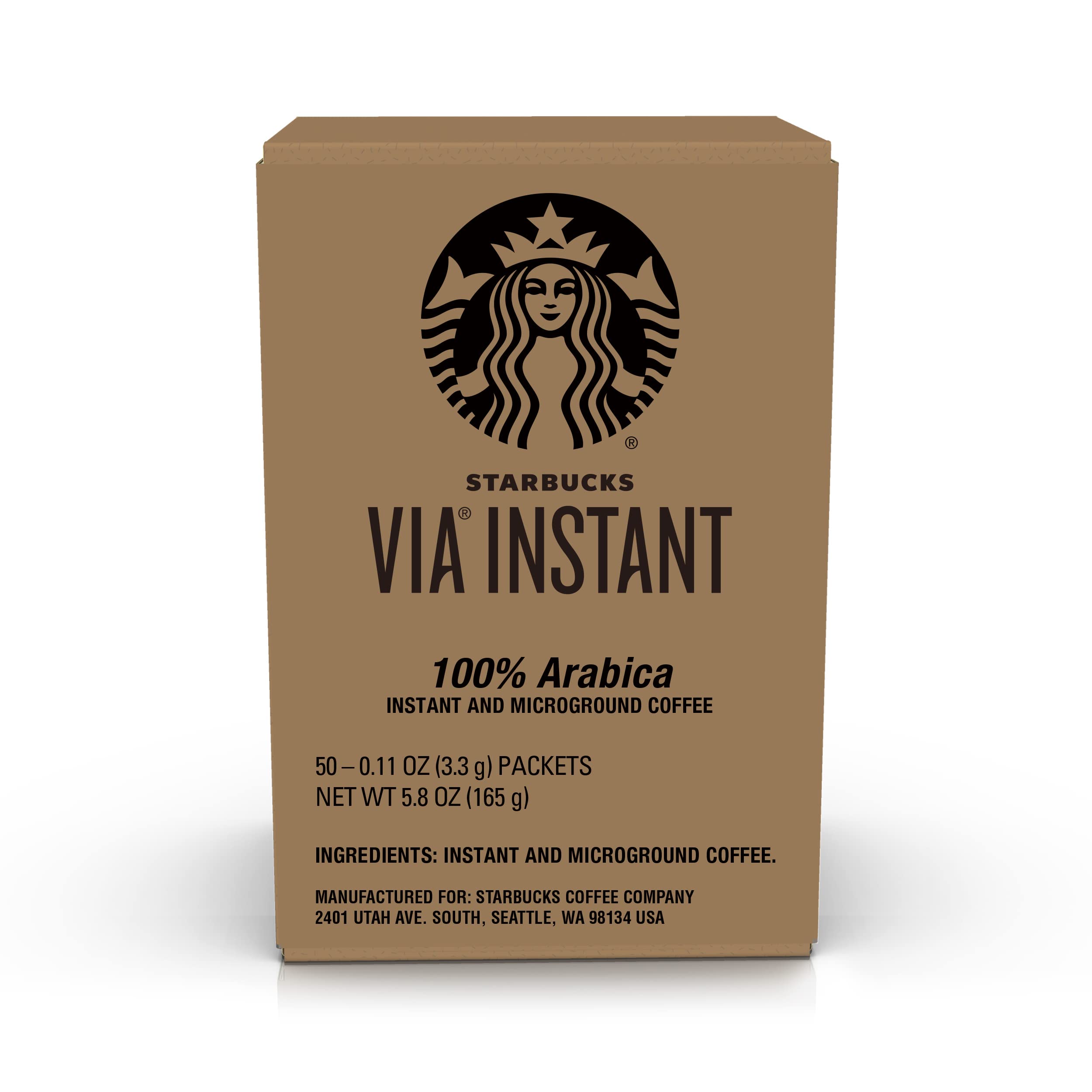 Starbucks VIA Instant Coffee Dark Roast Packets — French Roast — 1 box ...