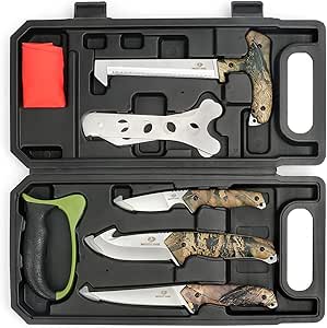 MOSSY OAK 8-Piece Field Dressing Kit Hunt Processing Portable Butcher ...