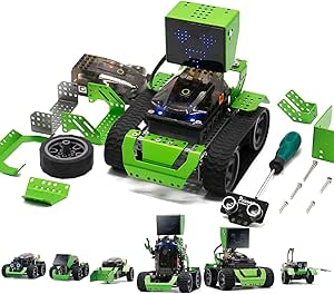 Amazon.com: Robobloq STEM 6 in 1 Metal Qoopers Robot Building Kit with ...