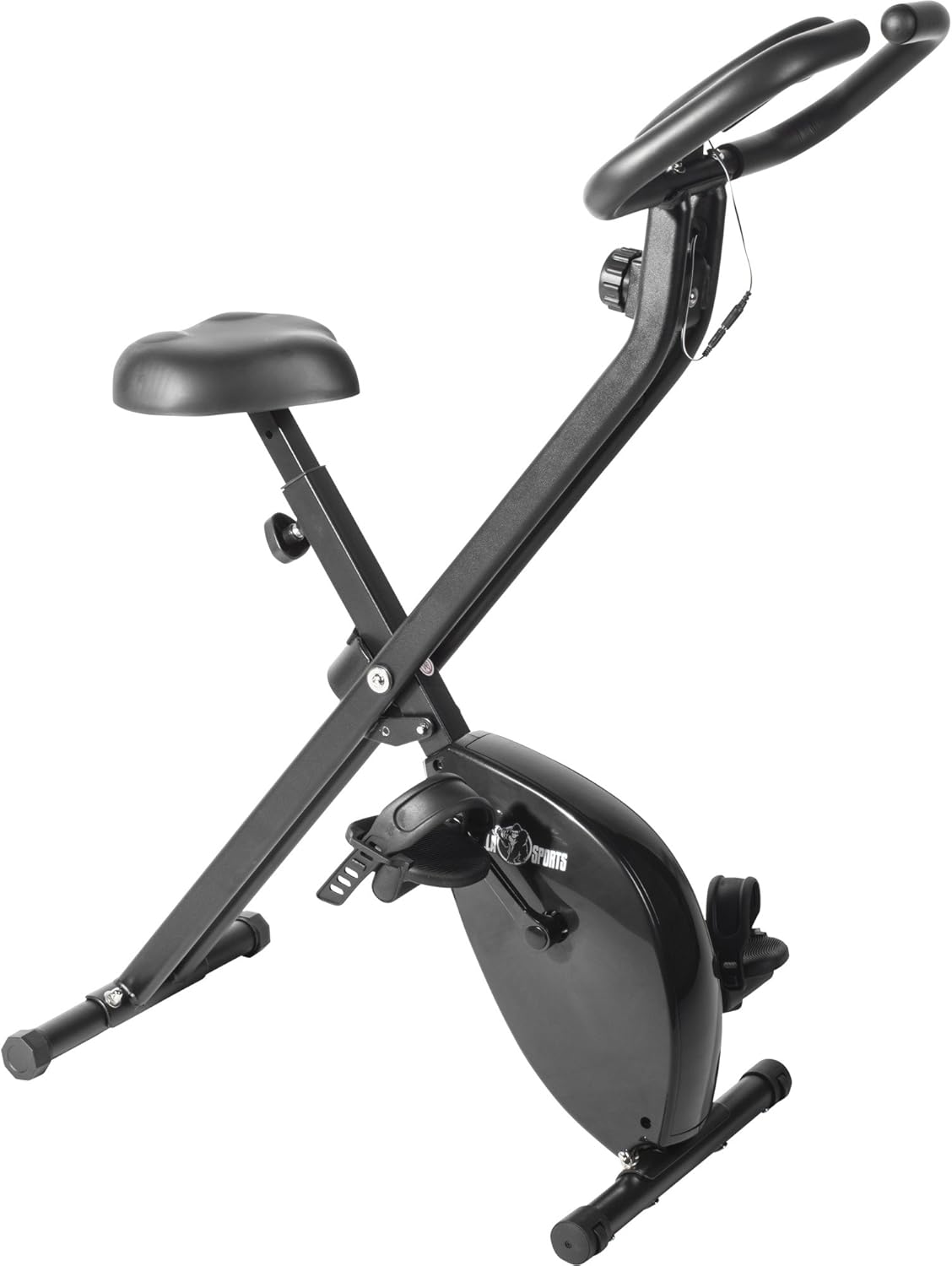 GORILLA SPORTS® Ergometer Fitness X-Bike faltbar – Heimtrainer Fahrrad ...