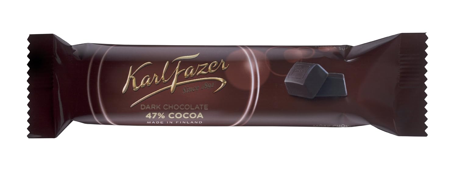 5 Bars X 39g of Karl Fazer Dark Chocolate 47% Cocoa: Amazon.co.uk: Grocery