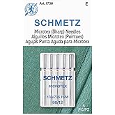 Amazon.com: SCHMETZ Microtex Sharp Sewing Machine Needles - Quilting ...
