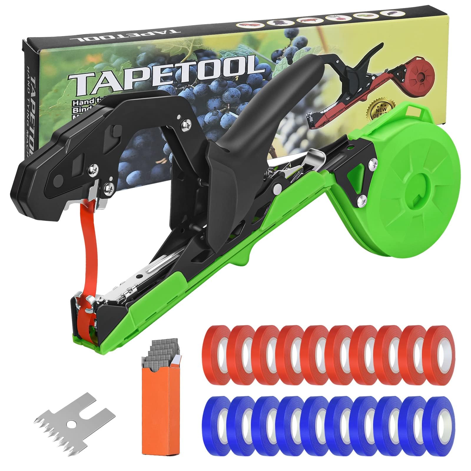 RUKHOOL Upgraded Plant Tying Machine Gun to Tie Up Vine Tomatoes and ...