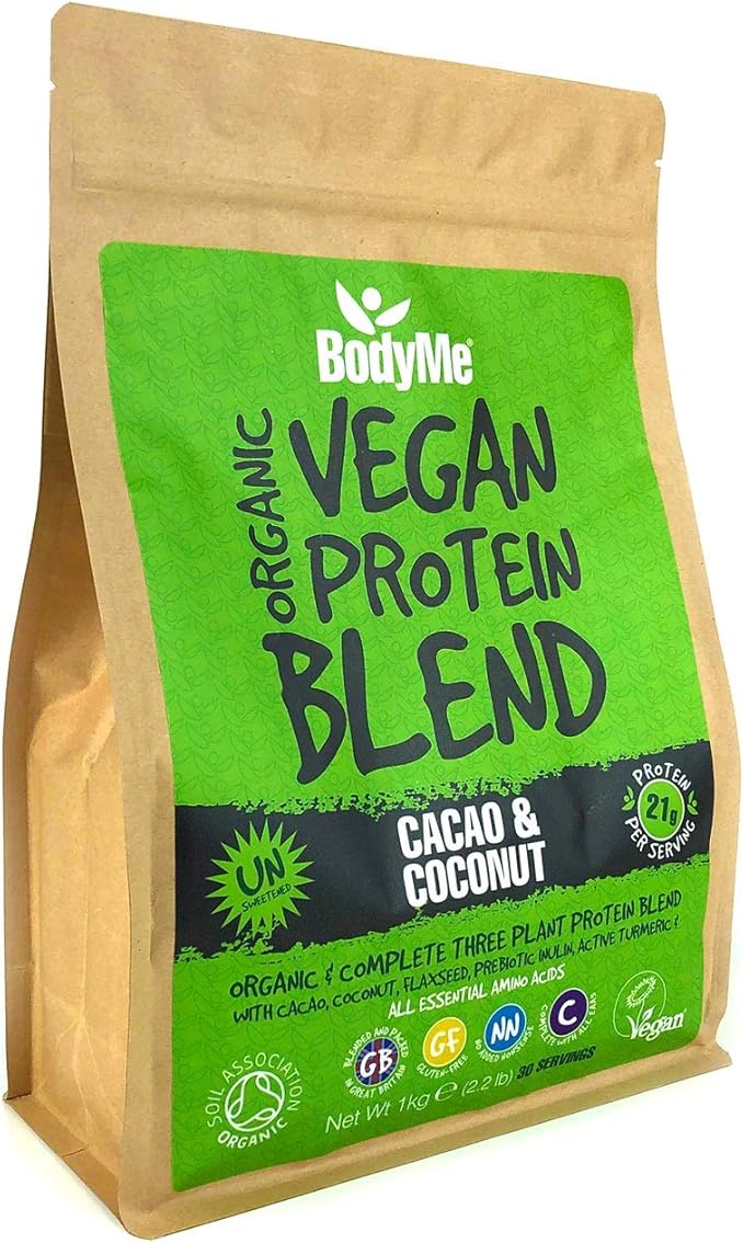 BodyMe Mélange Poudre Proteine Vegan Bio | Cru Cacao Coco | 1kg | NON ...