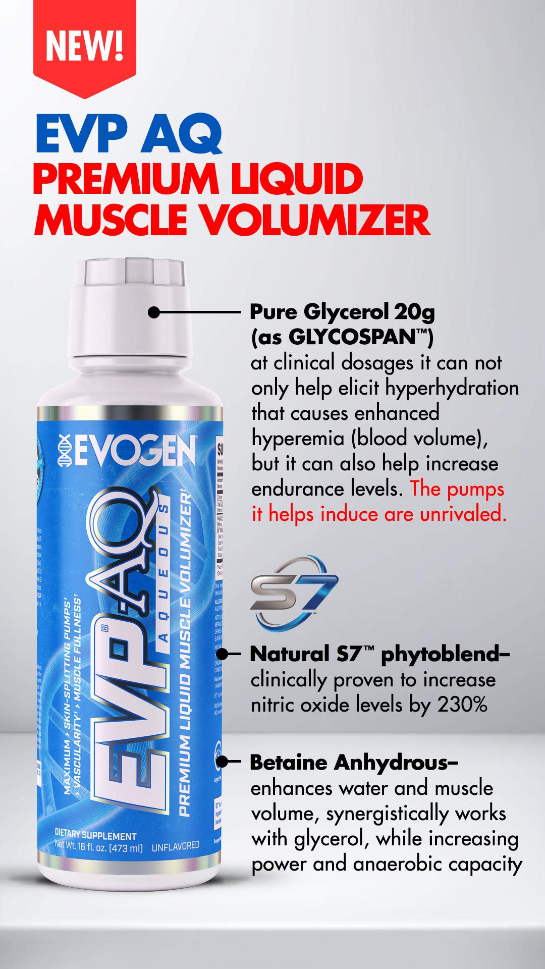 Mua Evogen EVP AQ | Premium Liquid Glycerol, Betaine anhydrous, S7 ...