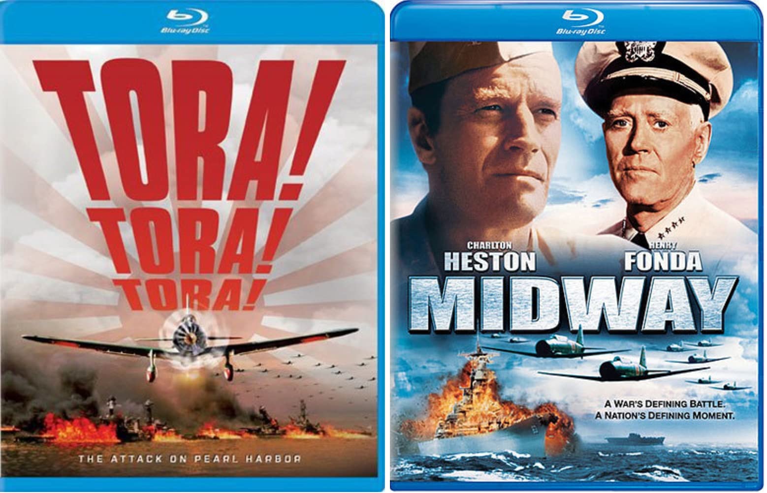 World War II Double Feature Tora, Tora, Tora & Midway 2 Blu Ray Set Includes Glossy Print Pearl ...