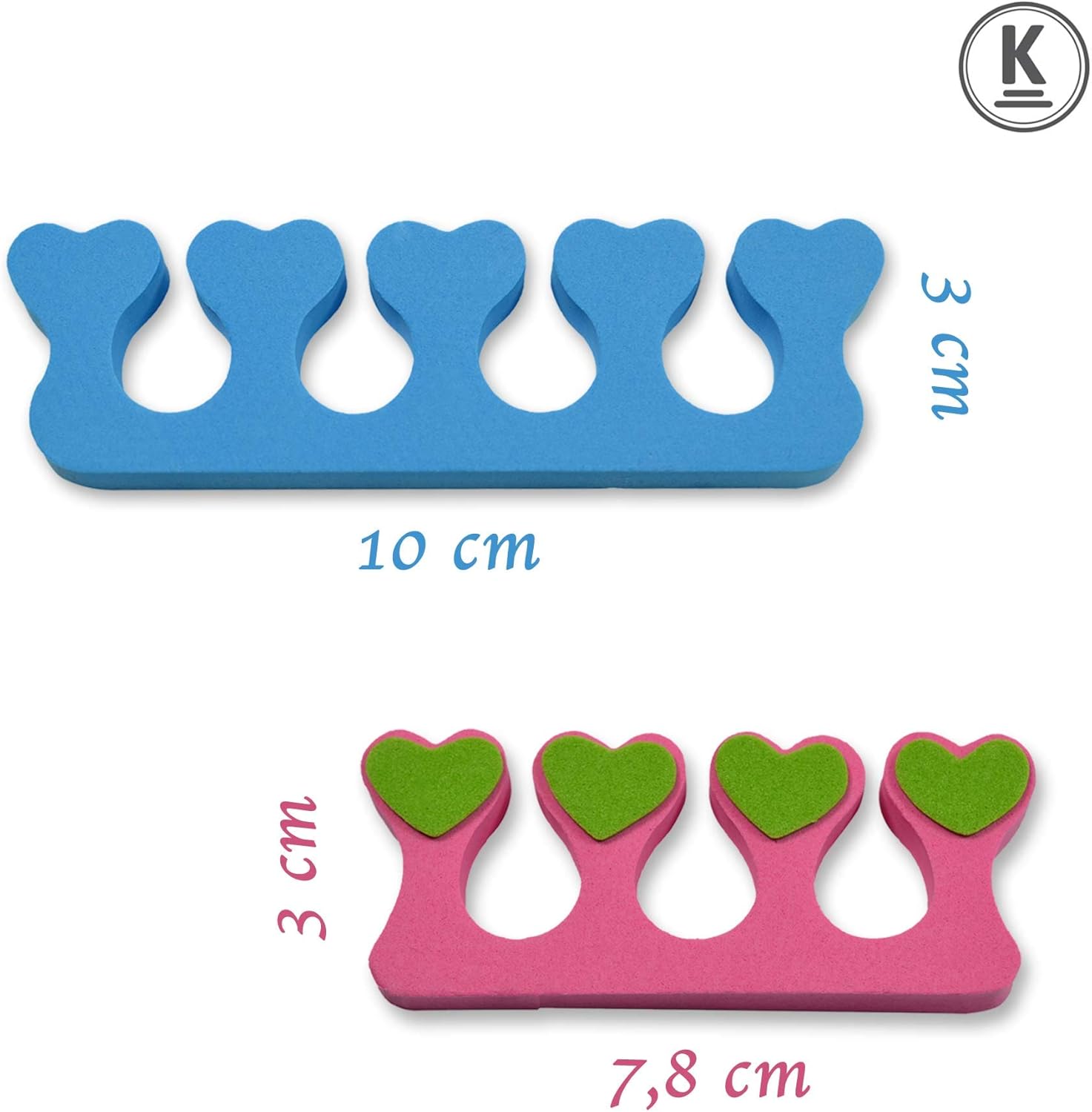 K-Pro Toe Separators Finger Spreader Set 8 Pieces Seperator Spacer ...