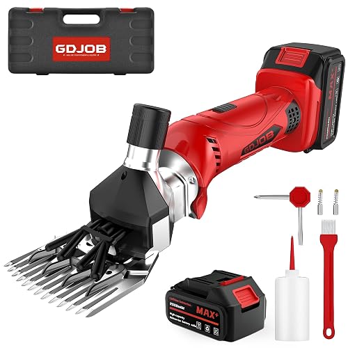 Cordless Sheep Shears, 300W Lithium Battery Wireless Sheep Shears for ...