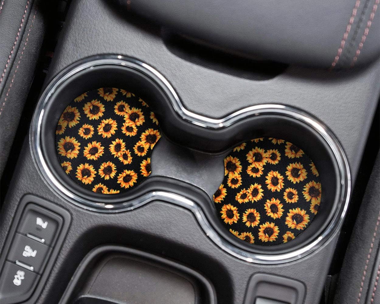 Amazon.com: YR 2.75 Inches Car Coasters for Drinks Absorbent, Cute Car ...