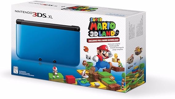 Nintendo 3DS XL Console with Super Mario 3D Blue: Amazon.com.mx ...