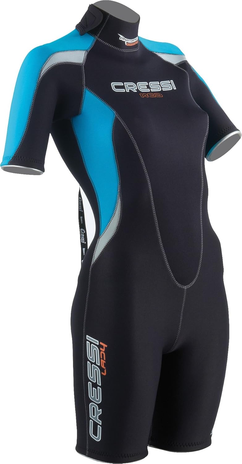 Cressi Med 2.5mm Womens Back Zip Shorty Wetsuit Diving & Snorkeling Sports & Outdoors kmotors.co.th