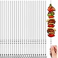 Amazon.com: Oligei 24 PCS Metal Skewers, Kabob Skewers, Metal Skewers ...