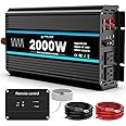 Amazon.com: OLTEANP 2000 Watts Pure Sine Wave Inverter 12V DC to 110/120V AC Power Inverter with ...