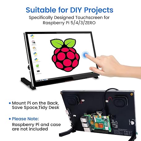 Mua WIMAXIT 10.1" Raspberry Pi Touch Screen Portable Monitor, 1024X600 ...