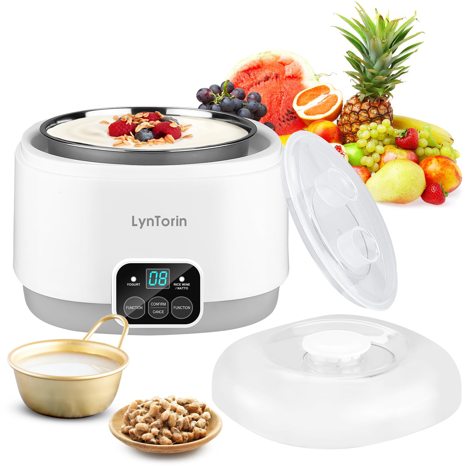 LynTorin Yogurt Maker, Multi Function Automatic Yogurt Maker Machine ...
