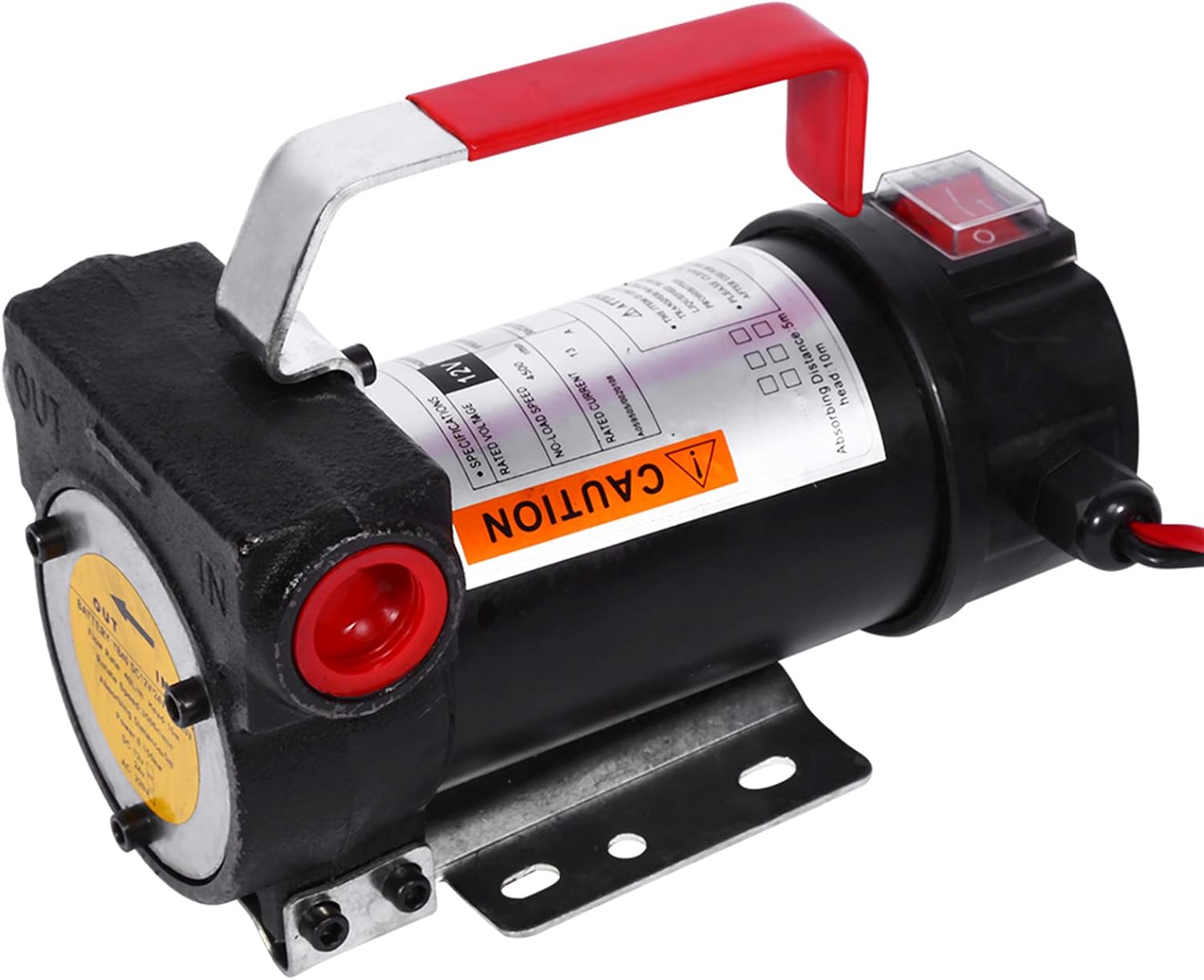 Qiilu Dieselpumpe Ölpumpe Heizölpumpe 12V Kraftstoffpumpe mit Schlauch ...