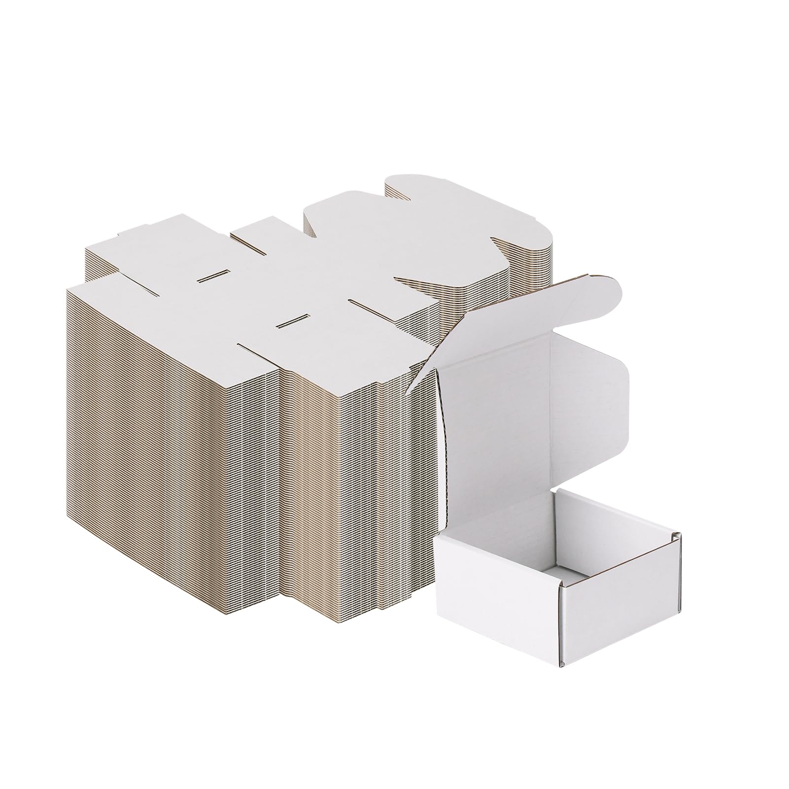 MEBRUDY 4x4x2 Inches Shipping Boxes Pack of 100, Small Corrugated ...