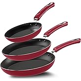 Amazon.com: Utopia Kitchen Nonstick Frying Pan Set - 3 Piece Induction ...