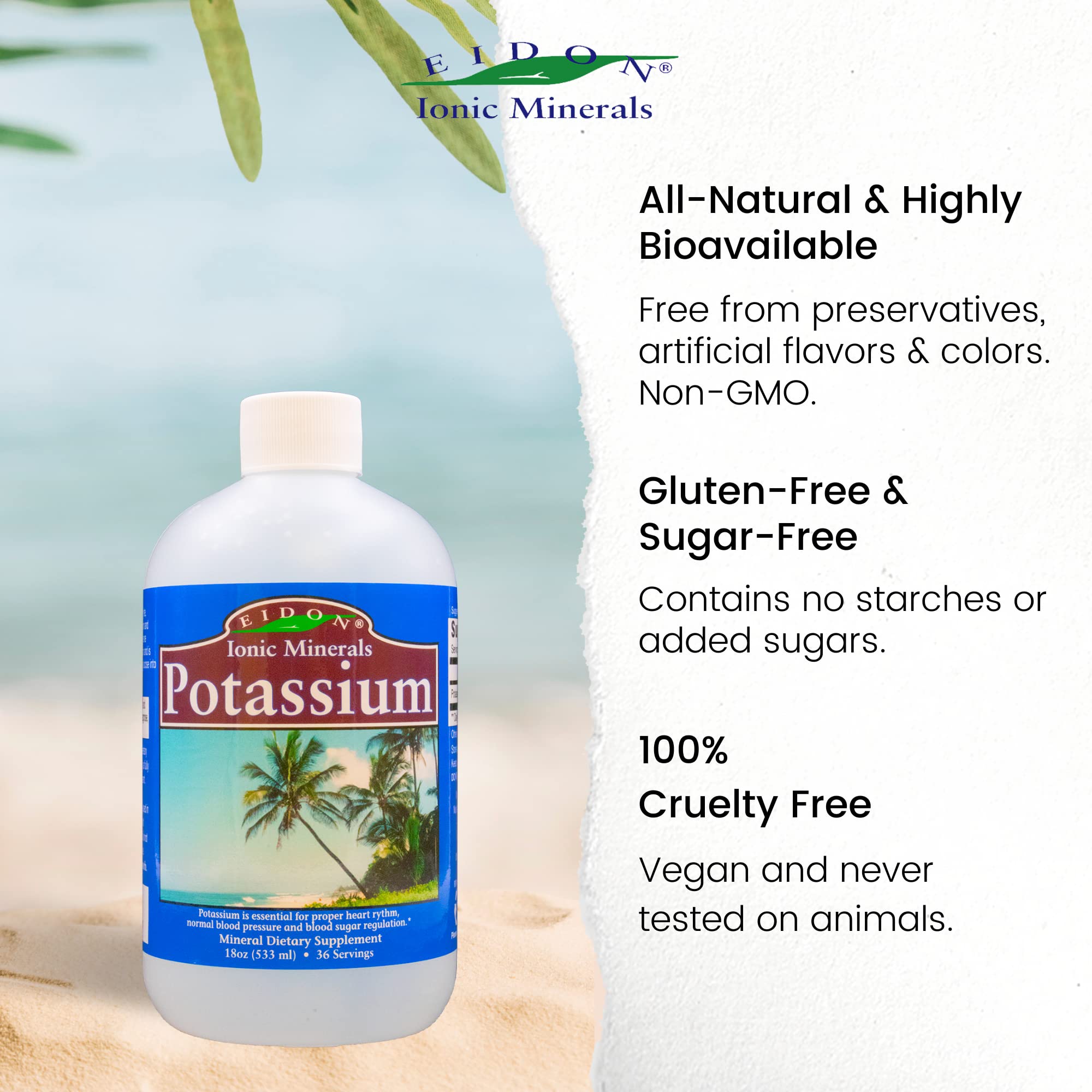 Mua Eidon Ionic Minerals Liquid Potassium Supplement - Potassium ...