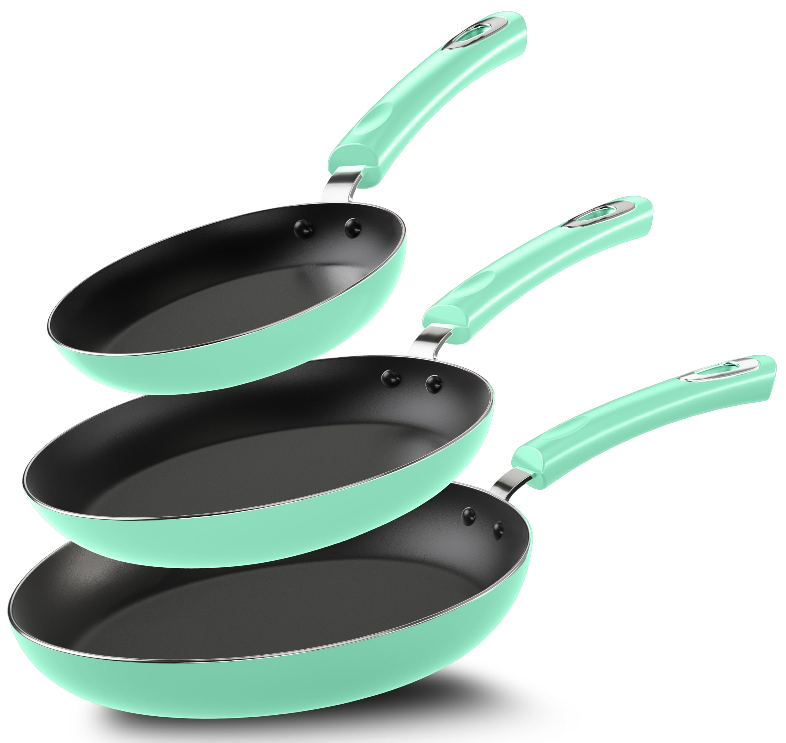 Utopia Kitchen Nonstick Cookware 3 Piece Set, Non-Stick Frying Pans ...