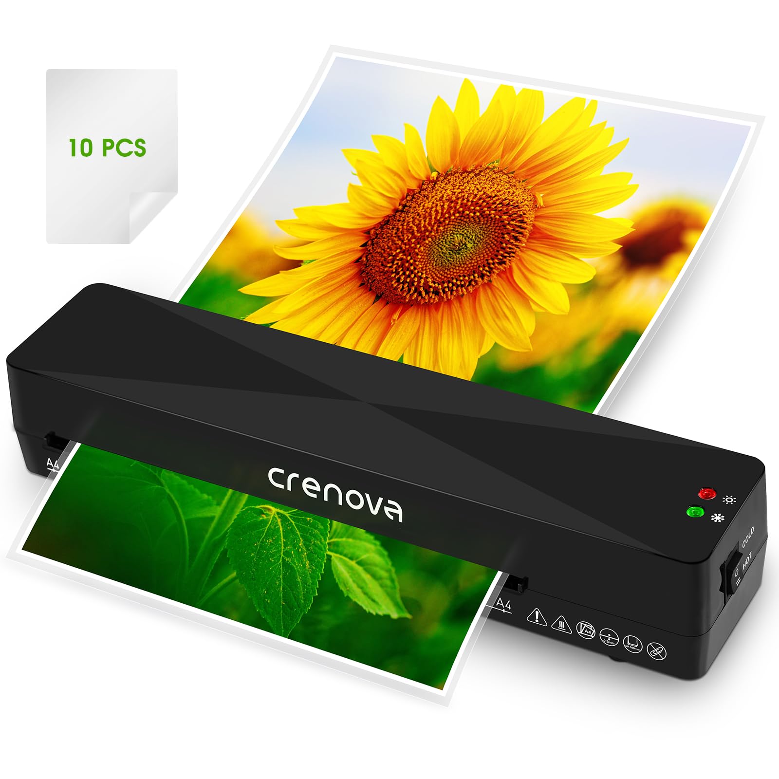 Mua Crenova Laminator, Laminator Machine with 10 Laminating Sheets, A4 ...