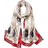 100% Silk Jacquard Scarf - Pisces at Amazon Women’s Clothing store ...