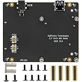 Amazon.com: Geekworm for Raspberry Pi 4 mSATA SSD Adapter X857 V2.0 ...