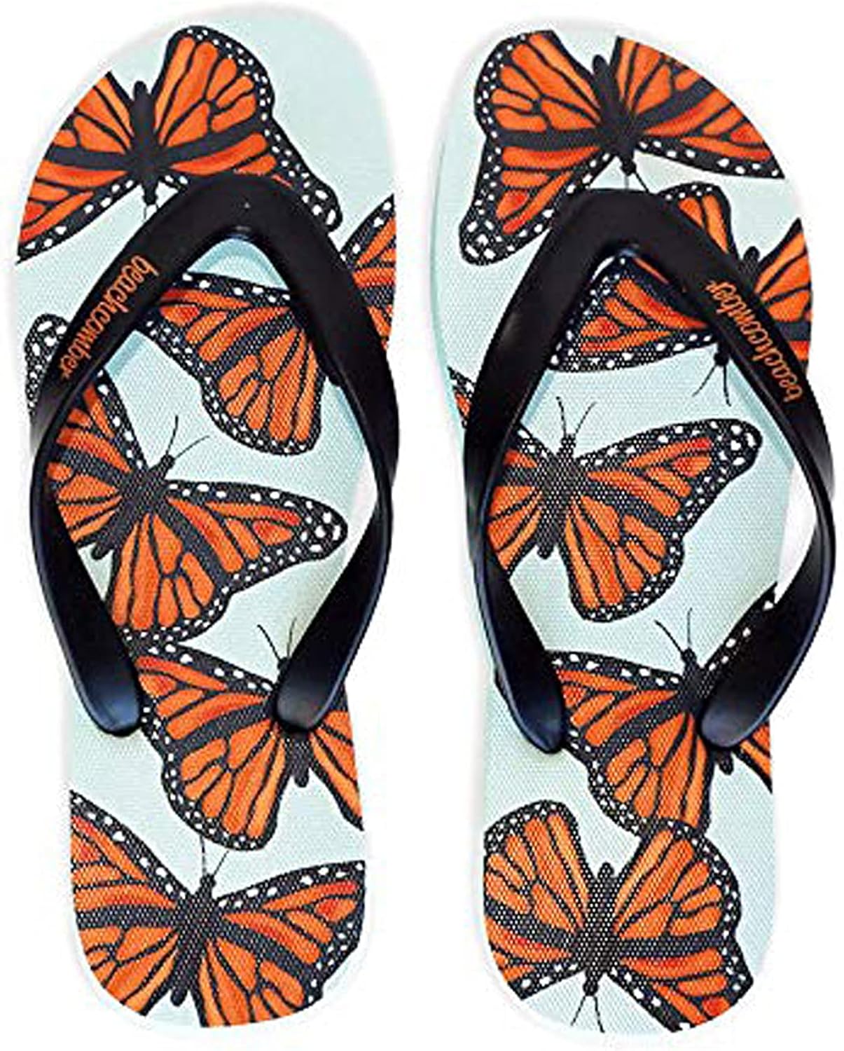 Amazon.com | Beachcomber Blue Water Women's Monarch Butterflies Flip ...