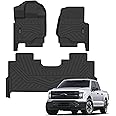 Amazon.com: Auxko All Weather Floor Mats Fits for Ford F150 Supercrew 2015-2024 2025(Include ...