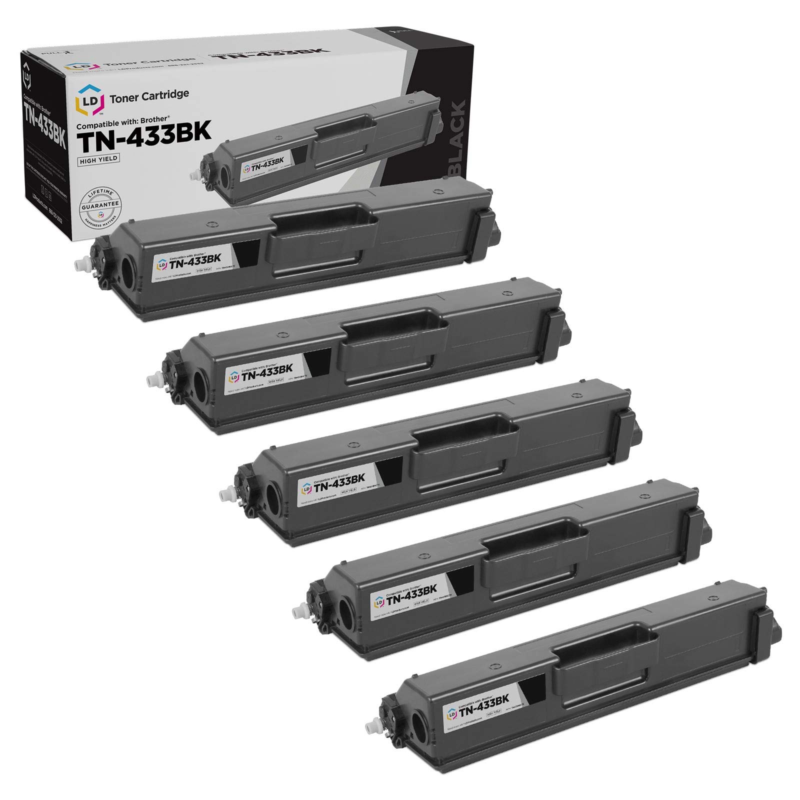 LD Products Compatible Toner Cartridge Replacement for Brother TN433BK ...