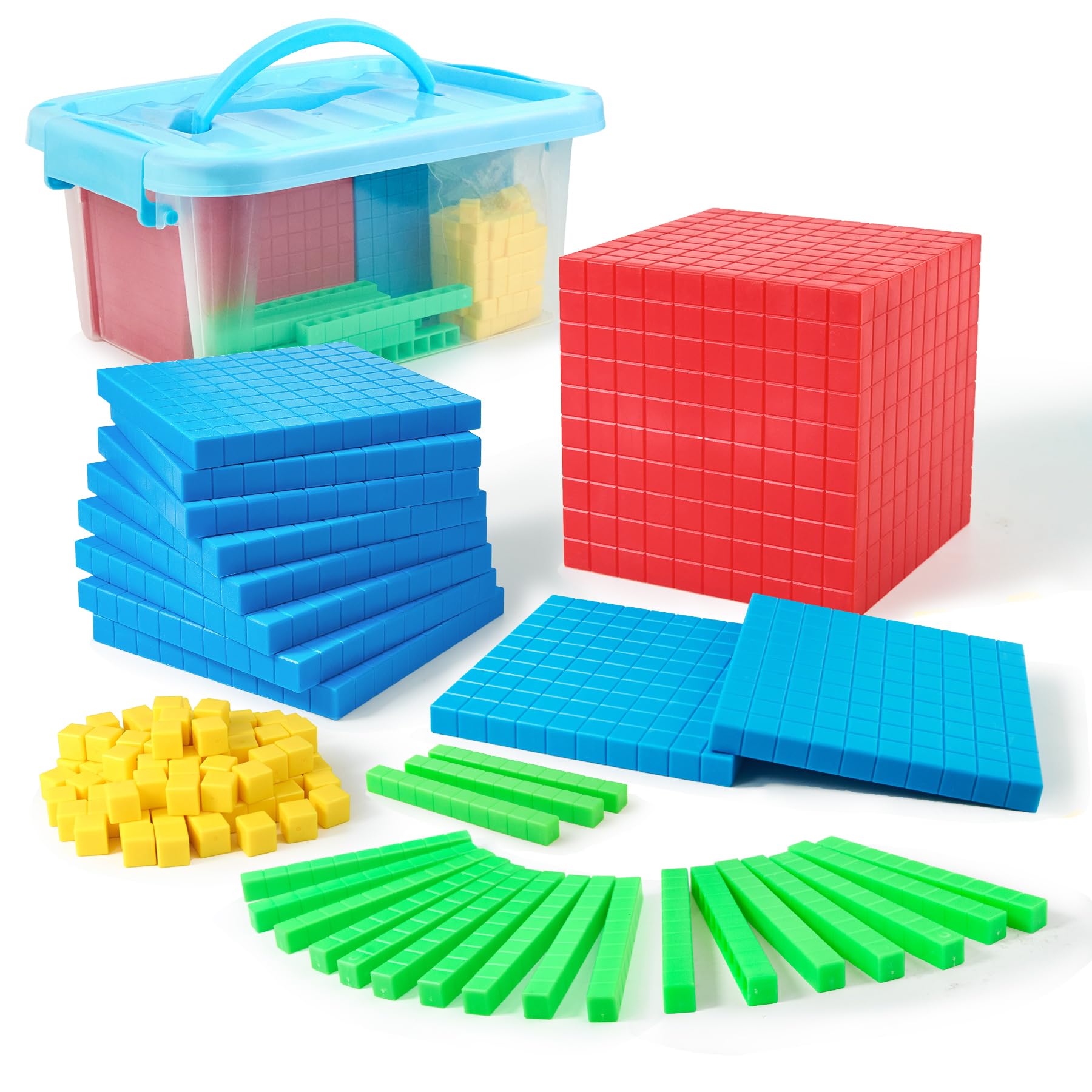Mua Plastic Base Ten Blocks Set,Maths manipulatives for 2nd Grade ...