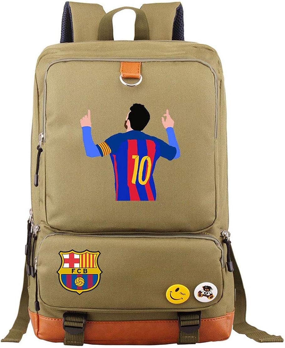 GoBen Kids Students Lionel Messi Canvas School Laptop Backpack ...