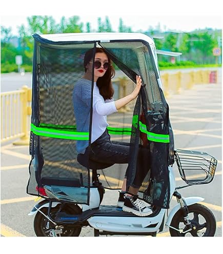 3 Wheel Scooter For Adults Fully Enclosed Motor Scooter Umbrella ...