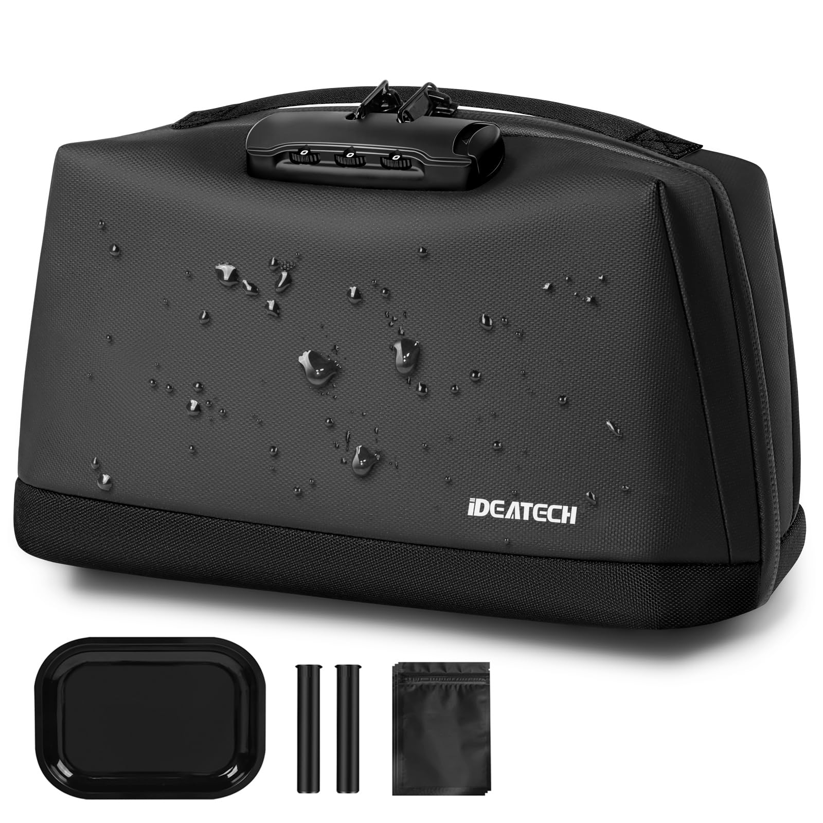 IDEATECH Smell Proof Bag with Lock, Smell Proof Container Stash Box, Tech Case, Travel Storage ...
