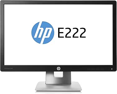 HP EliteDisplay E222 21.5" Full HD IPS Negro, Plata - Monitor (1920 x ...