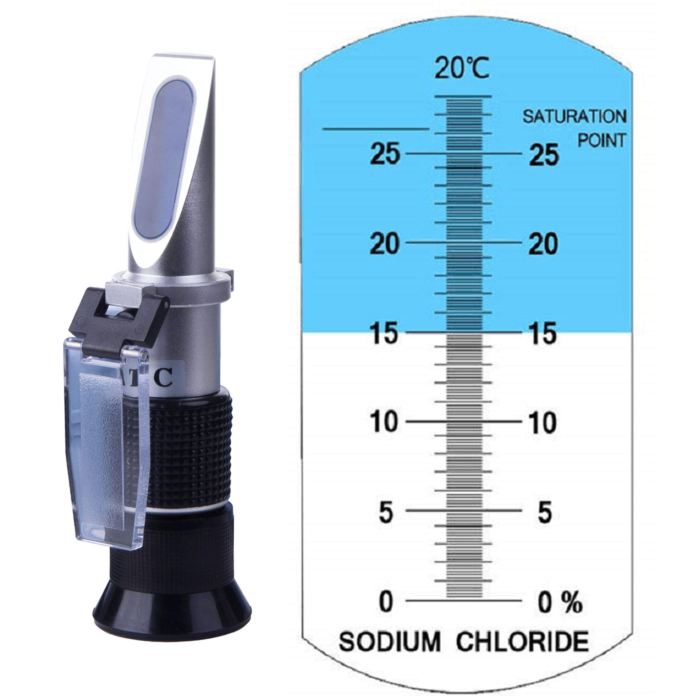 Buy Salt Food Brine Sodium Chloride Measuring meter Refractometer /0-28 ...