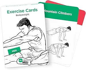 Amazon.com : EXERCISE CARDS – Premium Visual Bodyweight Workout Cards ...