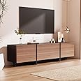 Amazon.com: AIEGLE Modern TV Stand for 80+ Inch TVs, Entertainment ...
