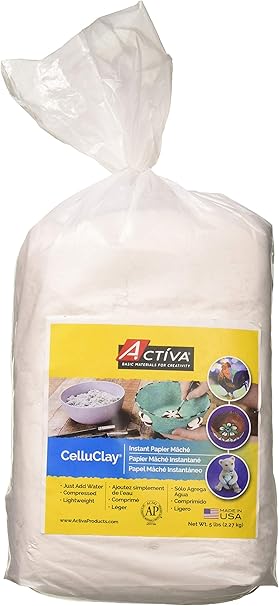 Activa CelluClay Instant Paper Mache, 5 Pound White: Amazon.ca: Office ...