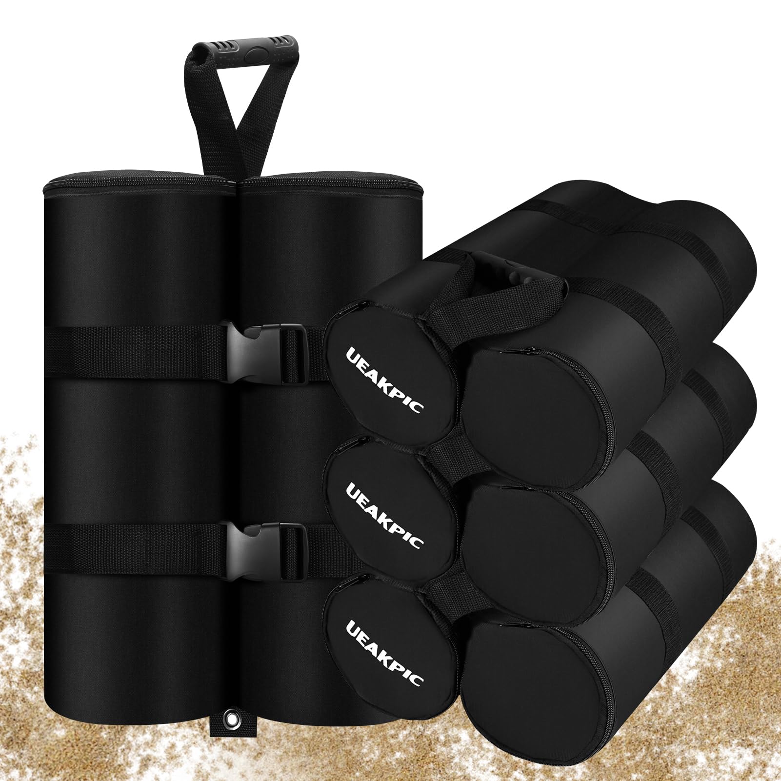 UEAKPIC Extra 320 LBS Canopy Weights Sand Bags Set of 4, Plug Size ...